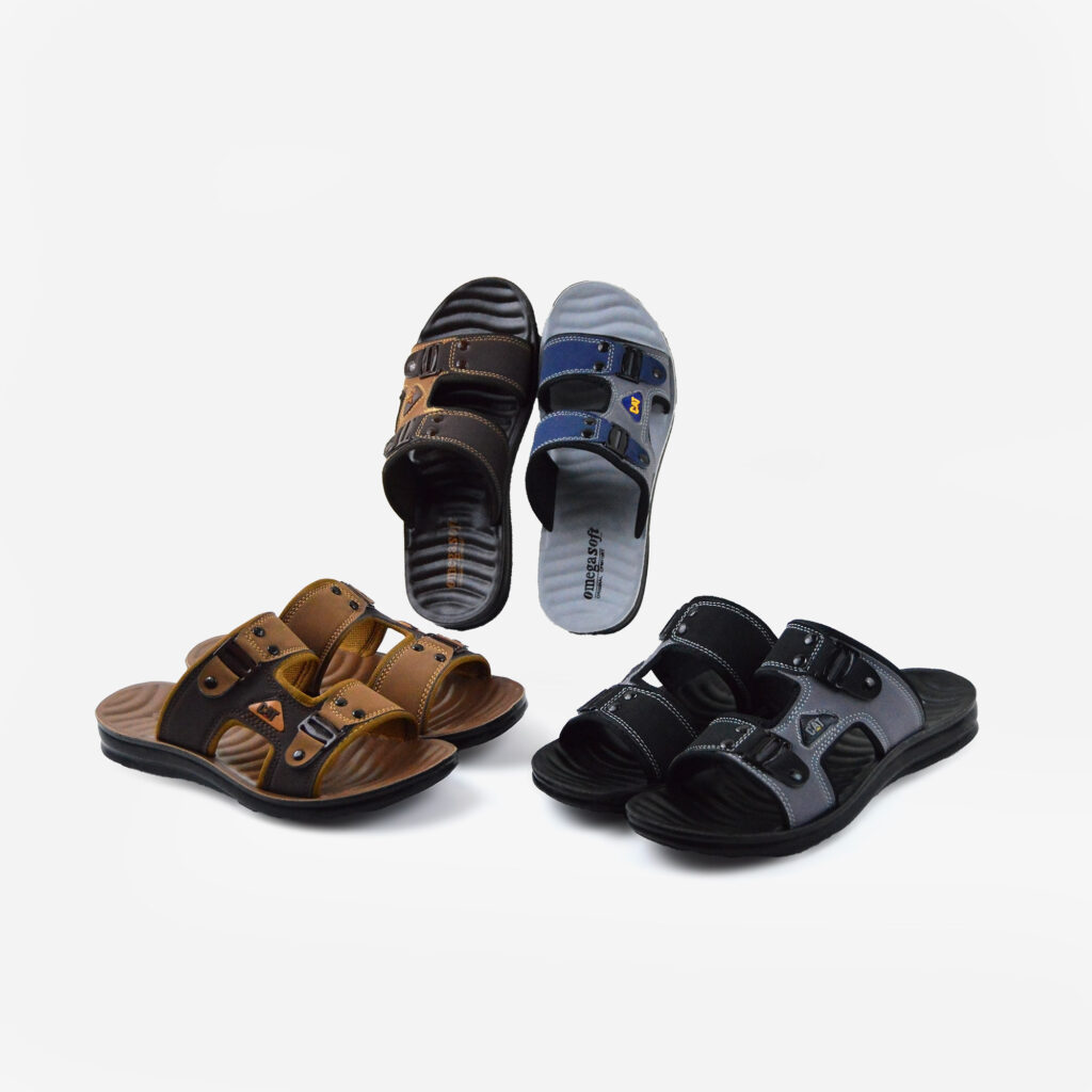 PU Men Slippers (PU-1815) – Omega Shoes